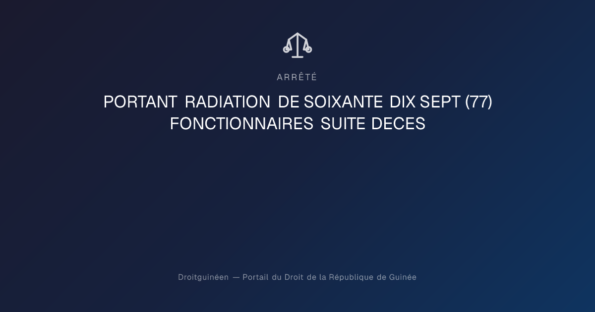 ARRETE A/2022/2408/MTFP/DNFP/SP/SGG DU 14 SEPTEMBRE 2022, PORTANT ...