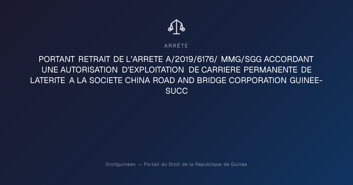 ARRETE A/2022/2957/MMG/SGG DU 25 OCTOBRE 2022, PORTANT RETRAIT DE L ...