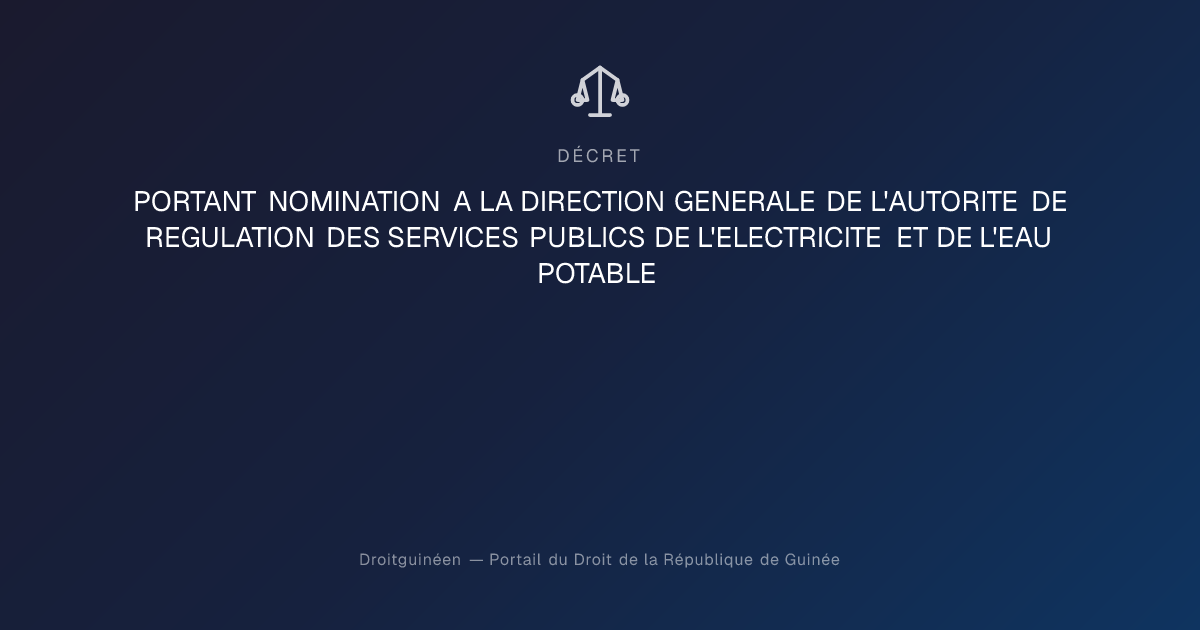 DECRET D/2022/414/PRG/CNRD/SGG DU 07 SEPTEMBRE 2022, PORTANT NOMINATION ...